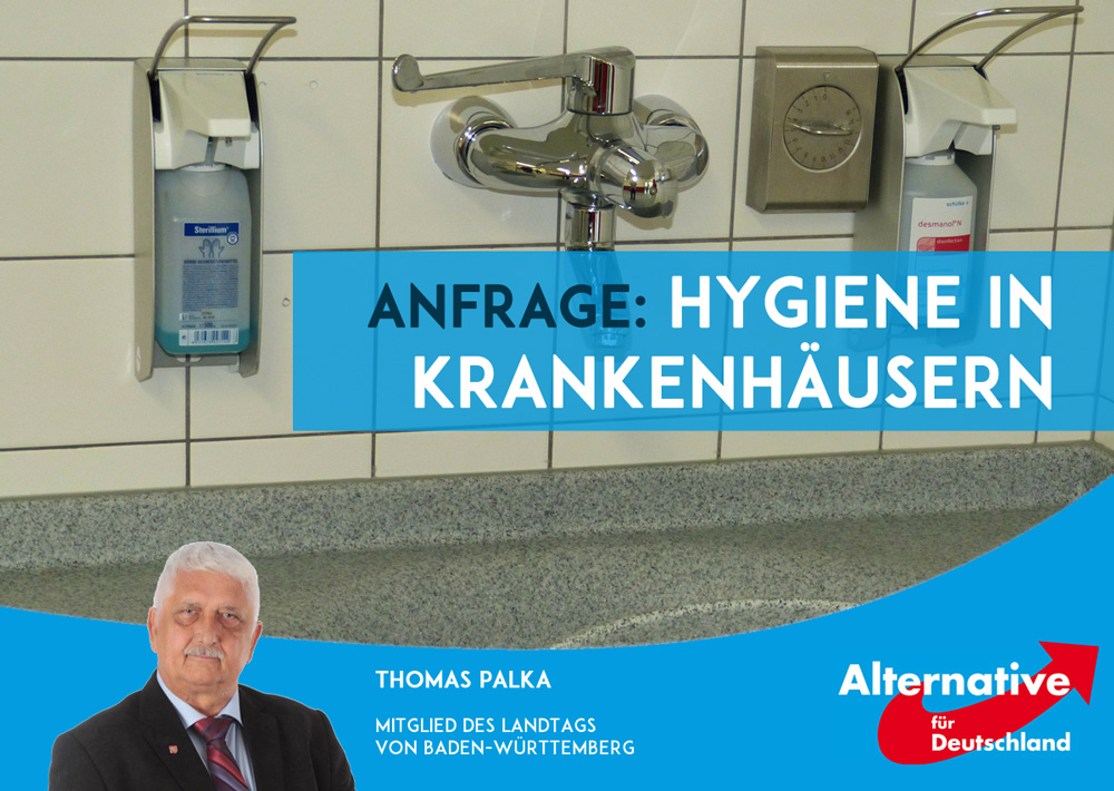 Anfrage: Hygiene in Krankenhäusern – Thomas Palka, MdL