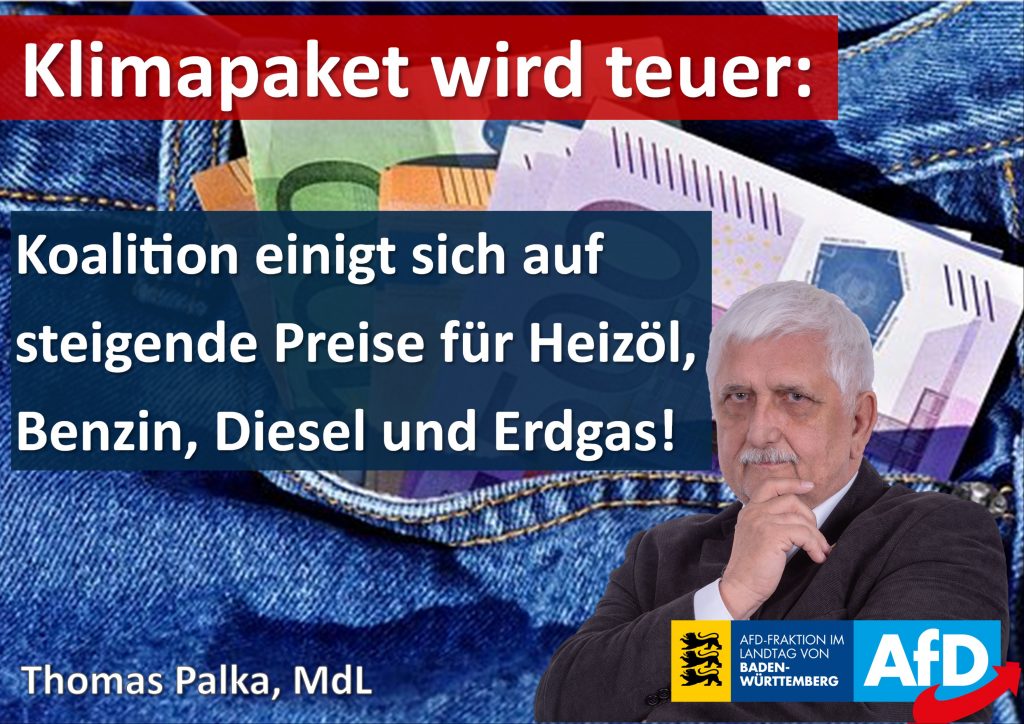 Klimapaket wird teuer! – Thomas Palka, MdL