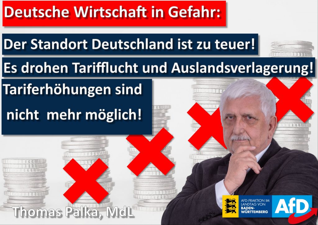 Der Standort Deutschland ist in Gefahr! – Thomas Palka, MdL