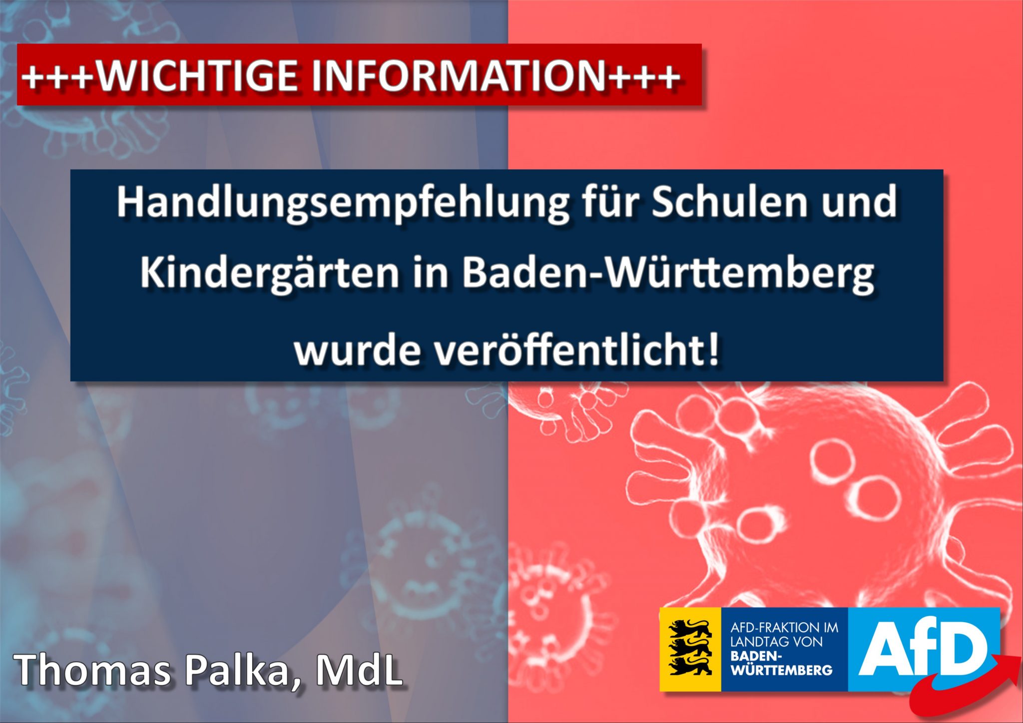 WICHTIGE INFORMATION! – Thomas Palka, MdL