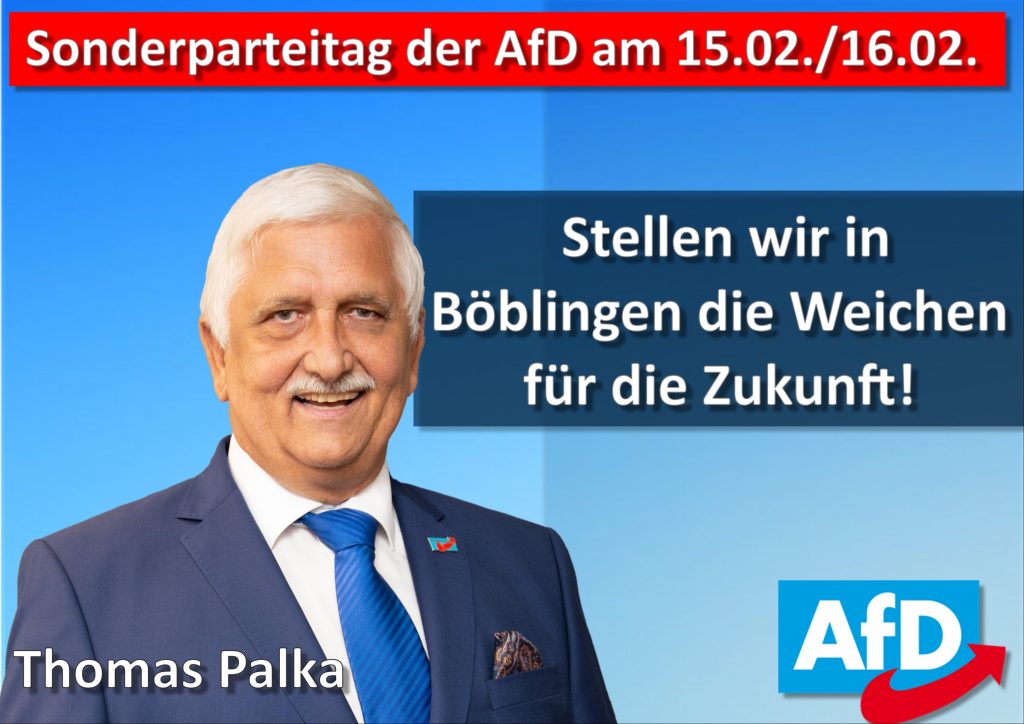 Sonderparteitag in Böblingen! – Thomas Palka, MdL